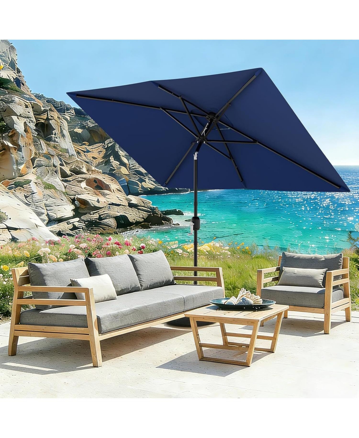 Click here for gaomon 10inch x 6.5inch Solar Patio Umbrella with... prices