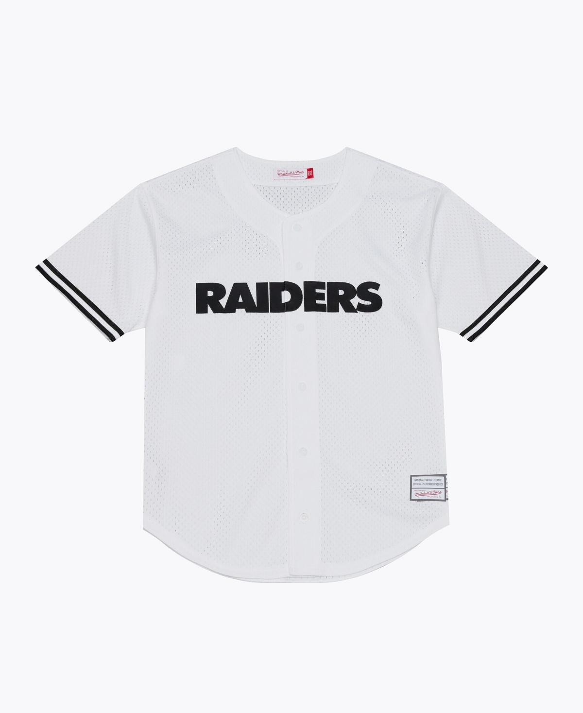 Click here for Mitchell & Ness Mens White Las Vegas Raiders Monoc... prices