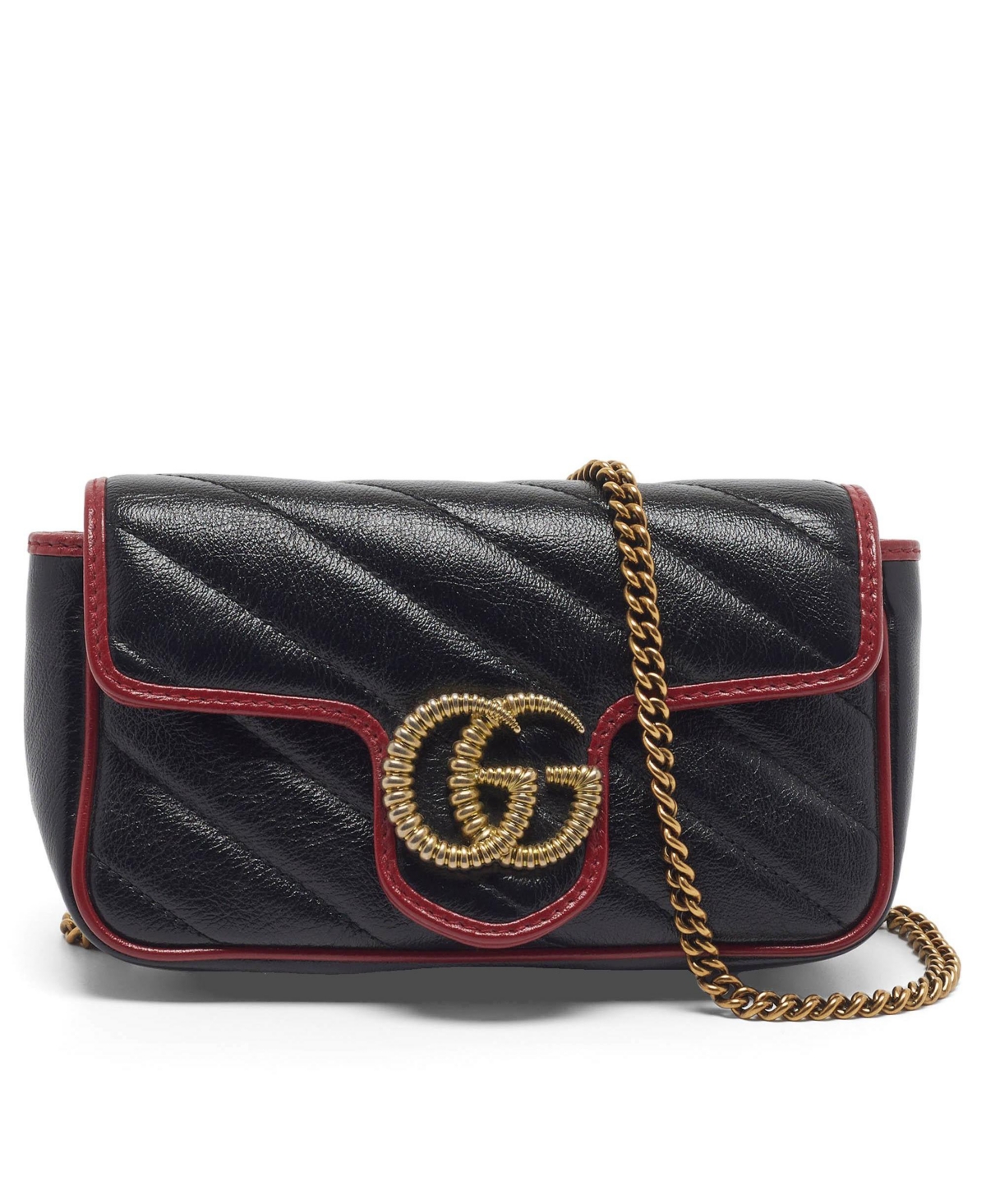 Click here for Pre-Owned Gucci Gg Marmont Super Mini Torchon Quil... prices