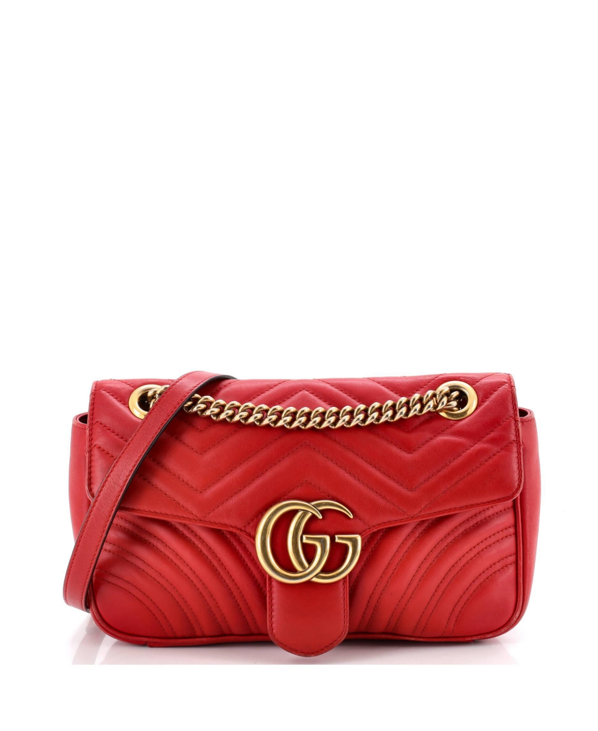 Click here for Pre-Owned Gucci Medium Gg Marmont Flap Bag Matelas... prices