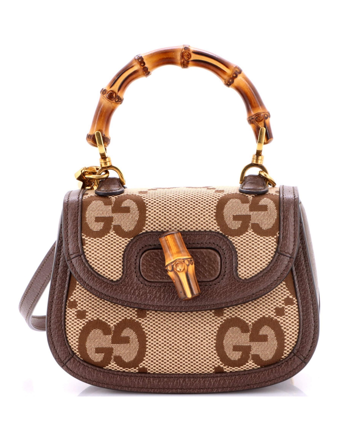 Click here for Pre-Owned Gucci Mini Bamboo 1947 Top Handle Bag Ju... prices