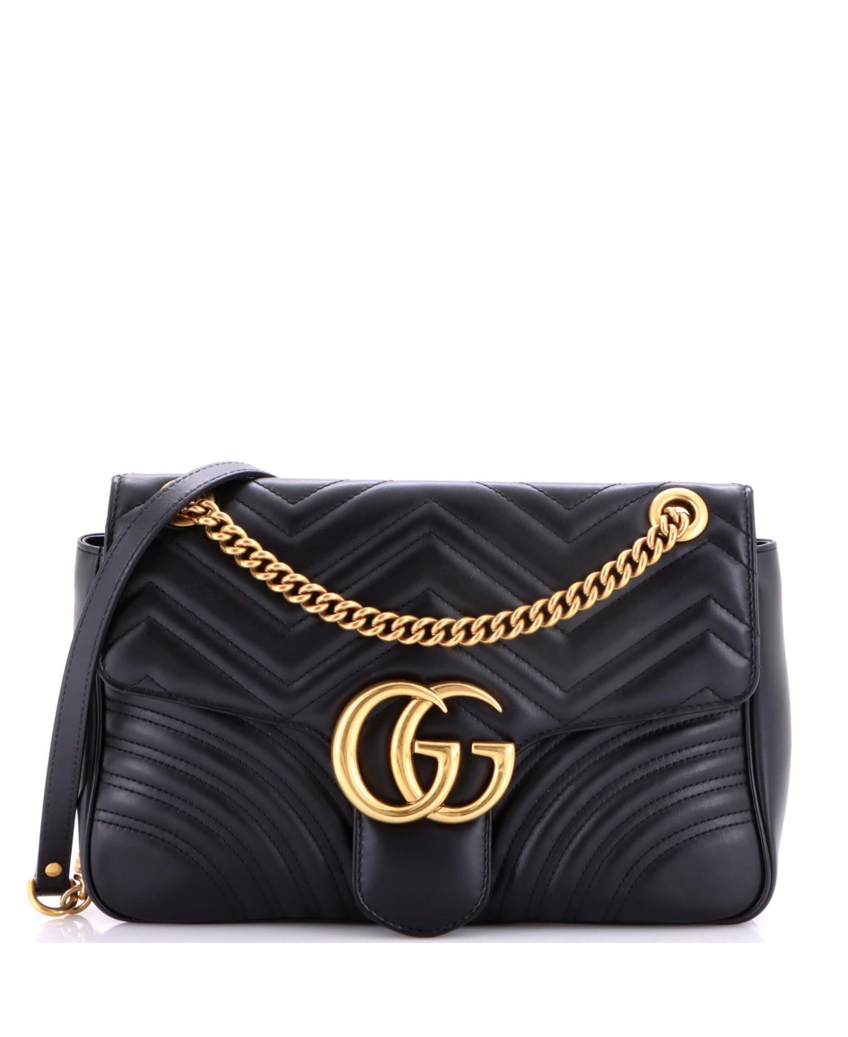 Click here for Pre-Owned Gucci Medium Gg Marmont Flap Bag Matelas... prices