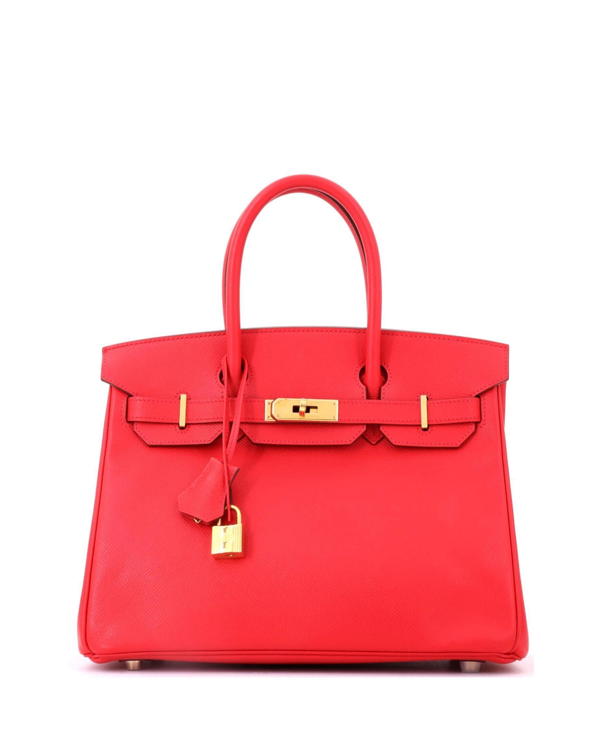 Click here for Pre-Owned HERMES Birkin 30 Handbag Red Epsom with... prices