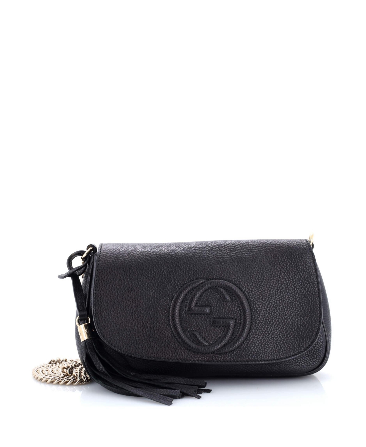 Click here for Pre-Owned Gucci Medium Soho Chain Crossbody Bag Le... prices
