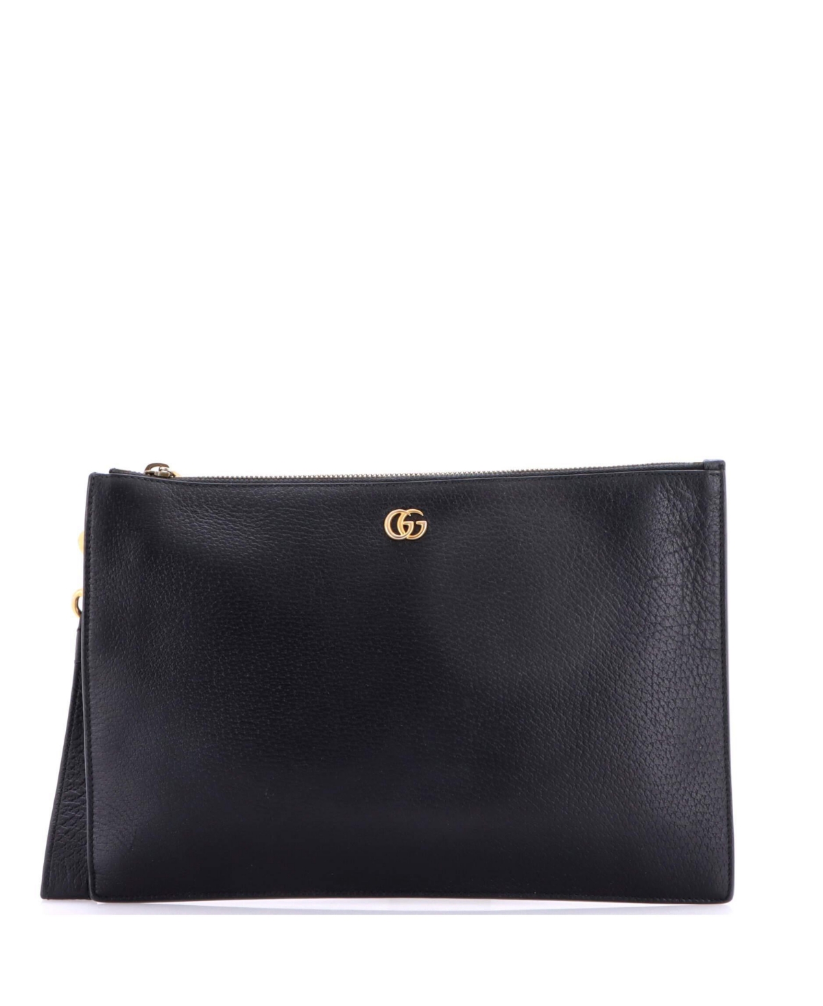 Click here for Pre-Owned Gucci Gg Marmont Pouch Leather - Black prices