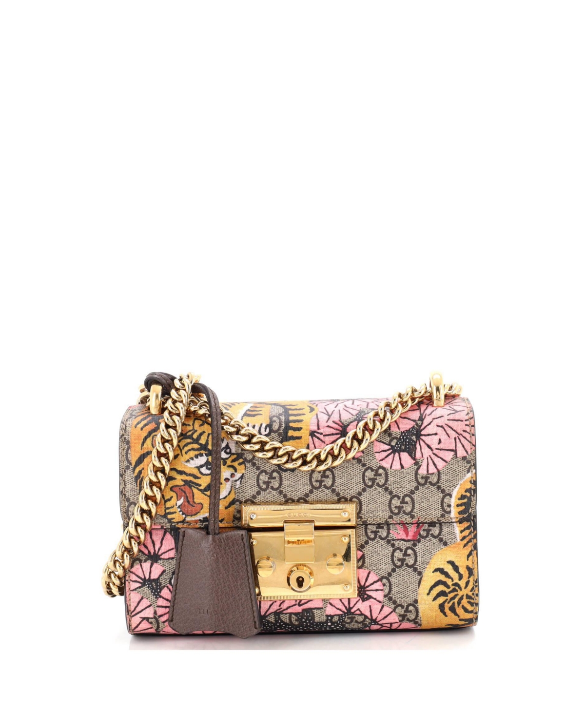 Click here for Pre-Owned Gucci Small Padlock Shoulder Bag Bengal... prices