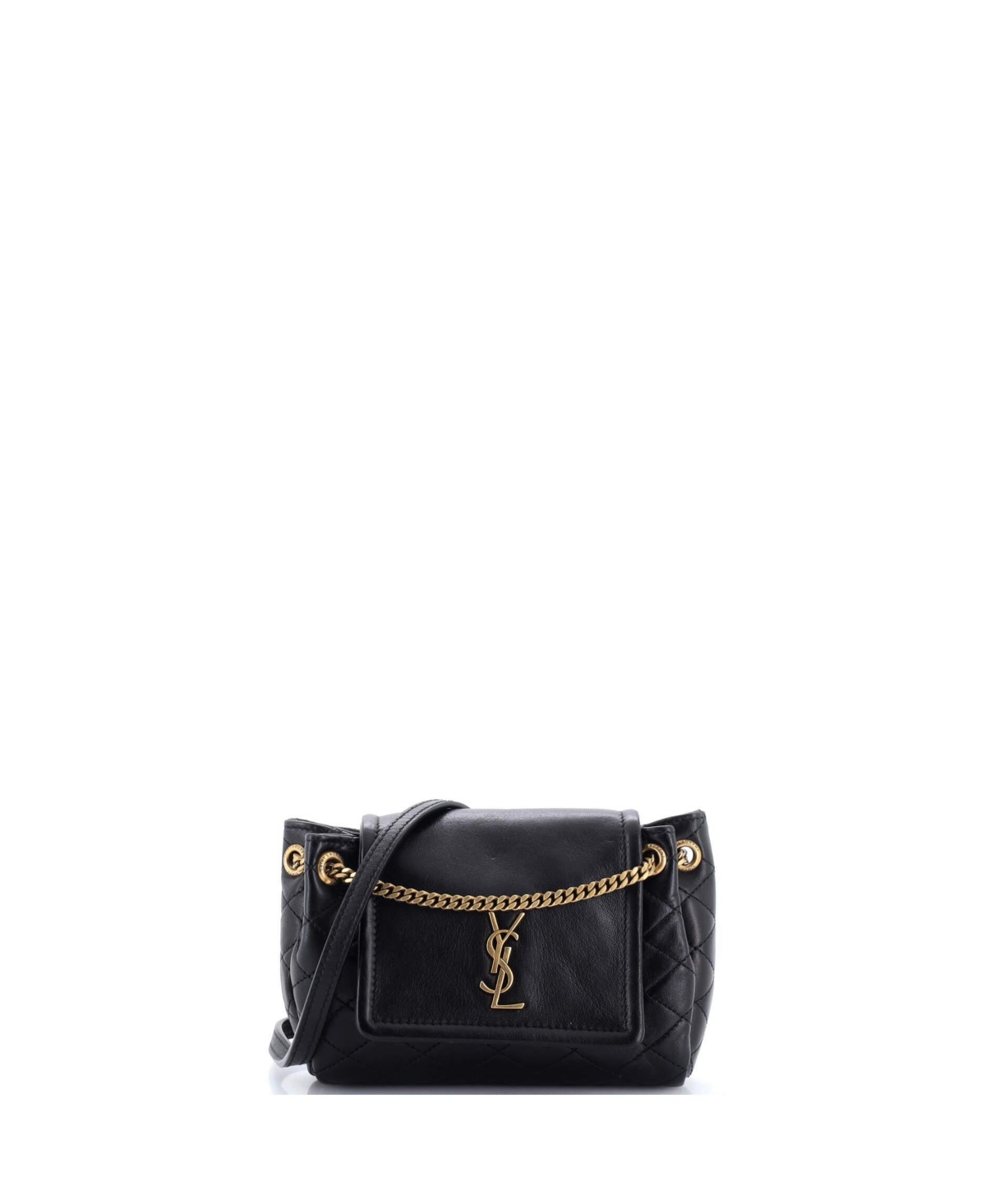 Click here for Pre-Owned Saint Laurent Mini Nolita Satchel Quilte... prices