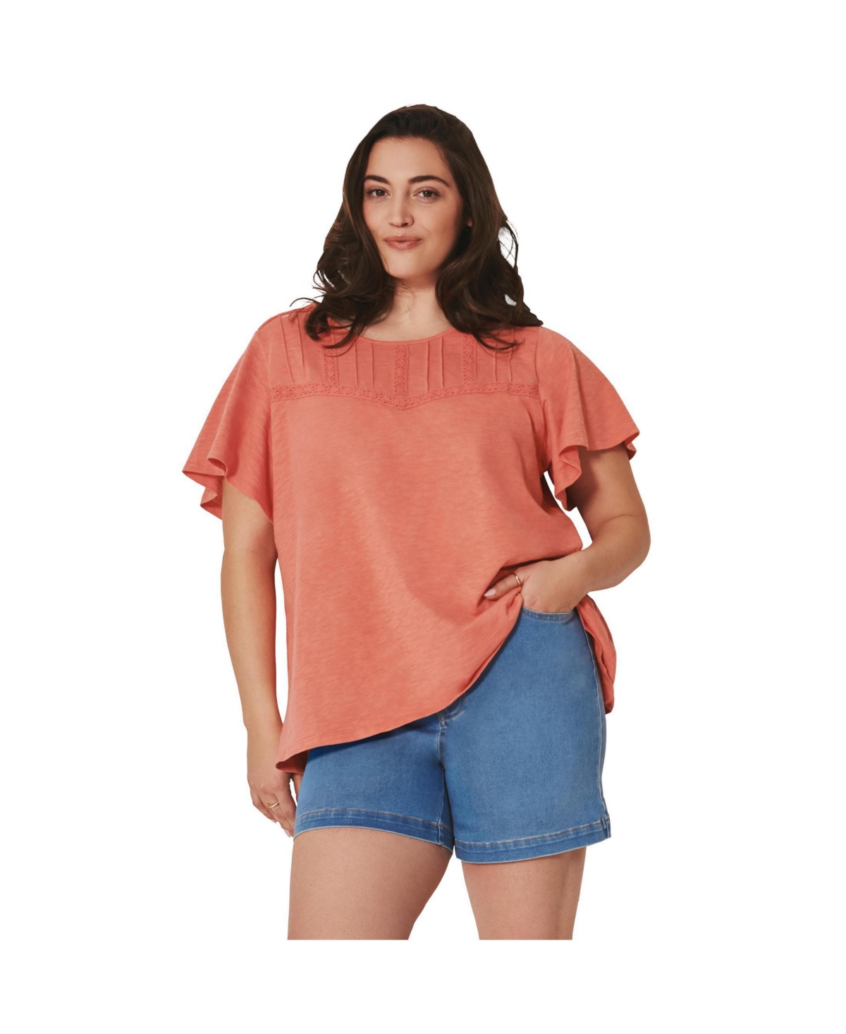 Click here for Avenue Womens Butter Denim Short - Light wash prices