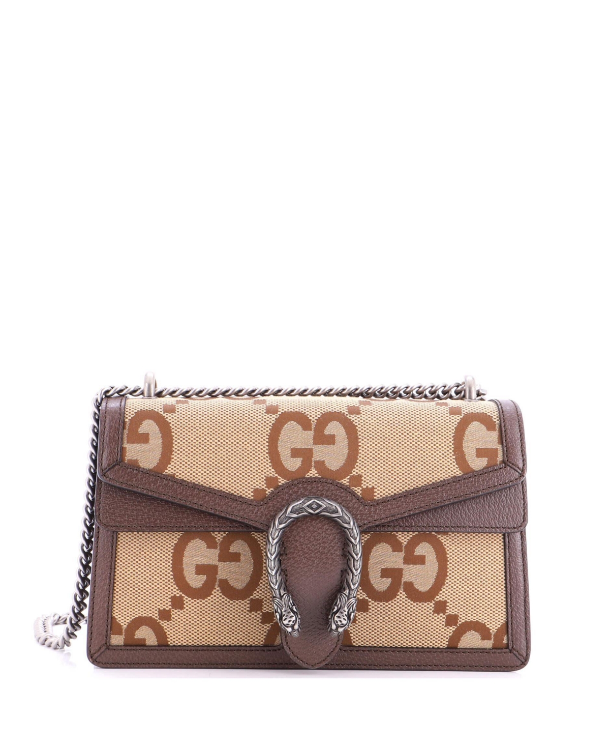 Click here for Pre-Owned Gucci Small Dionysus Bag Jumbo Gg Canvas... prices