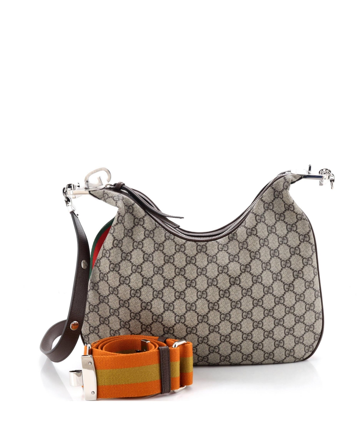 Click here for Pre-Owned Gucci Medium Attache Shoulder Bag Gg Coa... prices