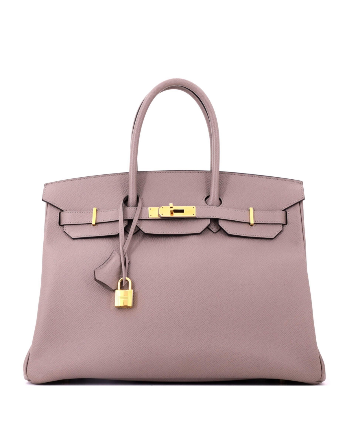 Click here for Pre-Owned HERMES Birkin 35 Handbag Grey Epsom with... prices