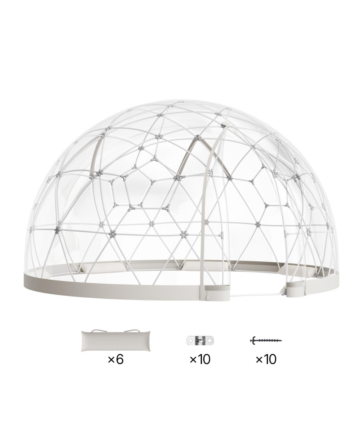 Click here for Cozito Garden Dome Igloo  9.5 x 5.7 feet Clear Bub... prices