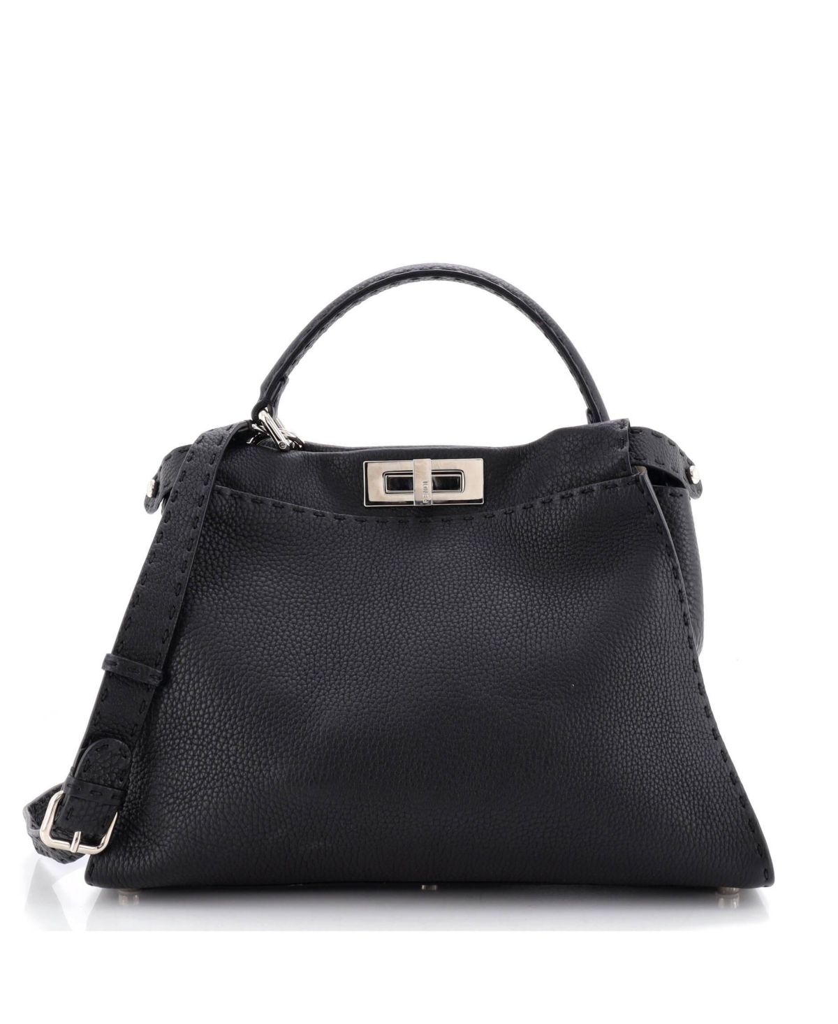 Click here for Pre-Owned Fendi Medium Selleria Peekaboo Bag Leath... prices