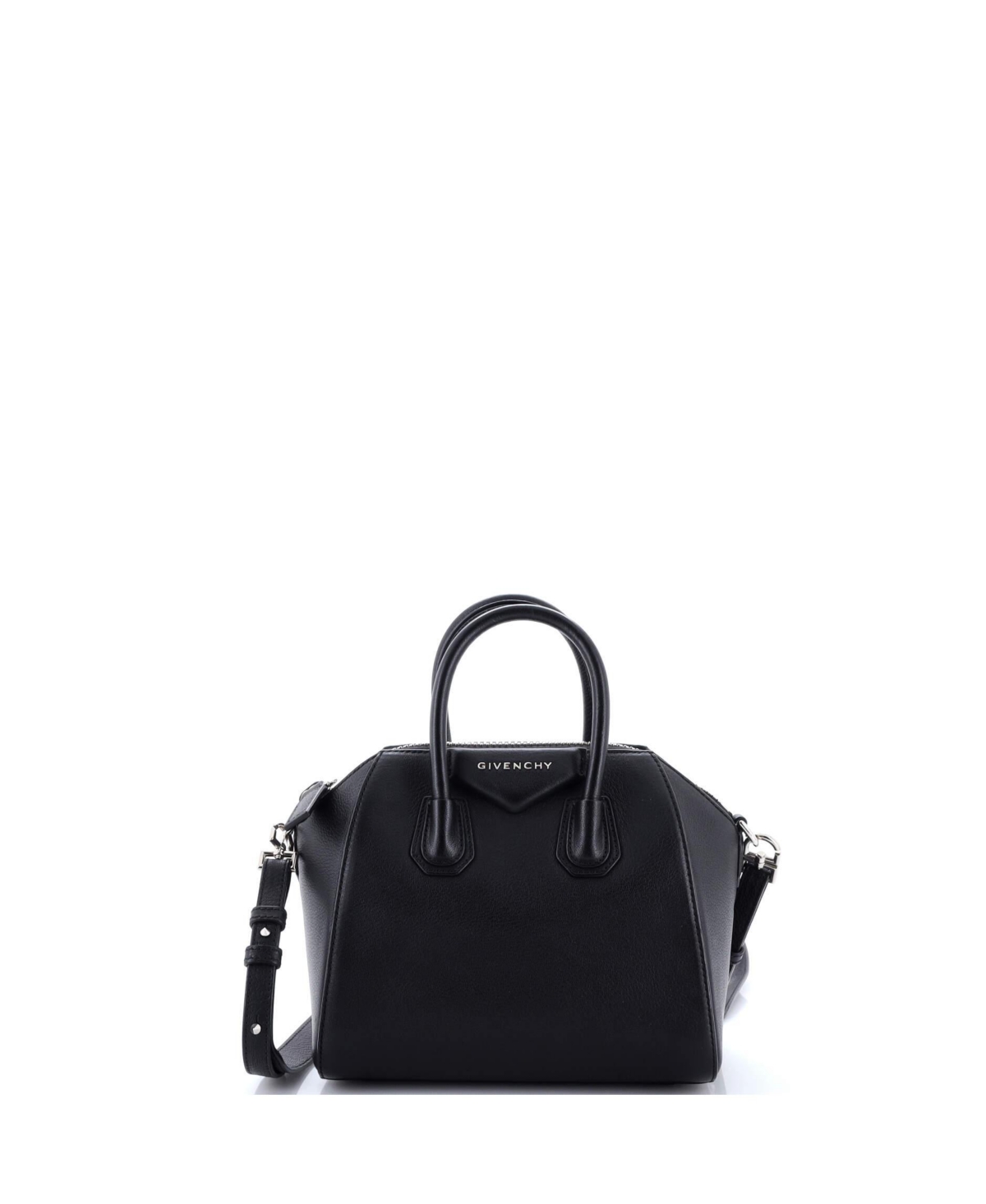 Click here for Pre-Owned Givenchy Mini Antigona Bag Leather - Bla... prices