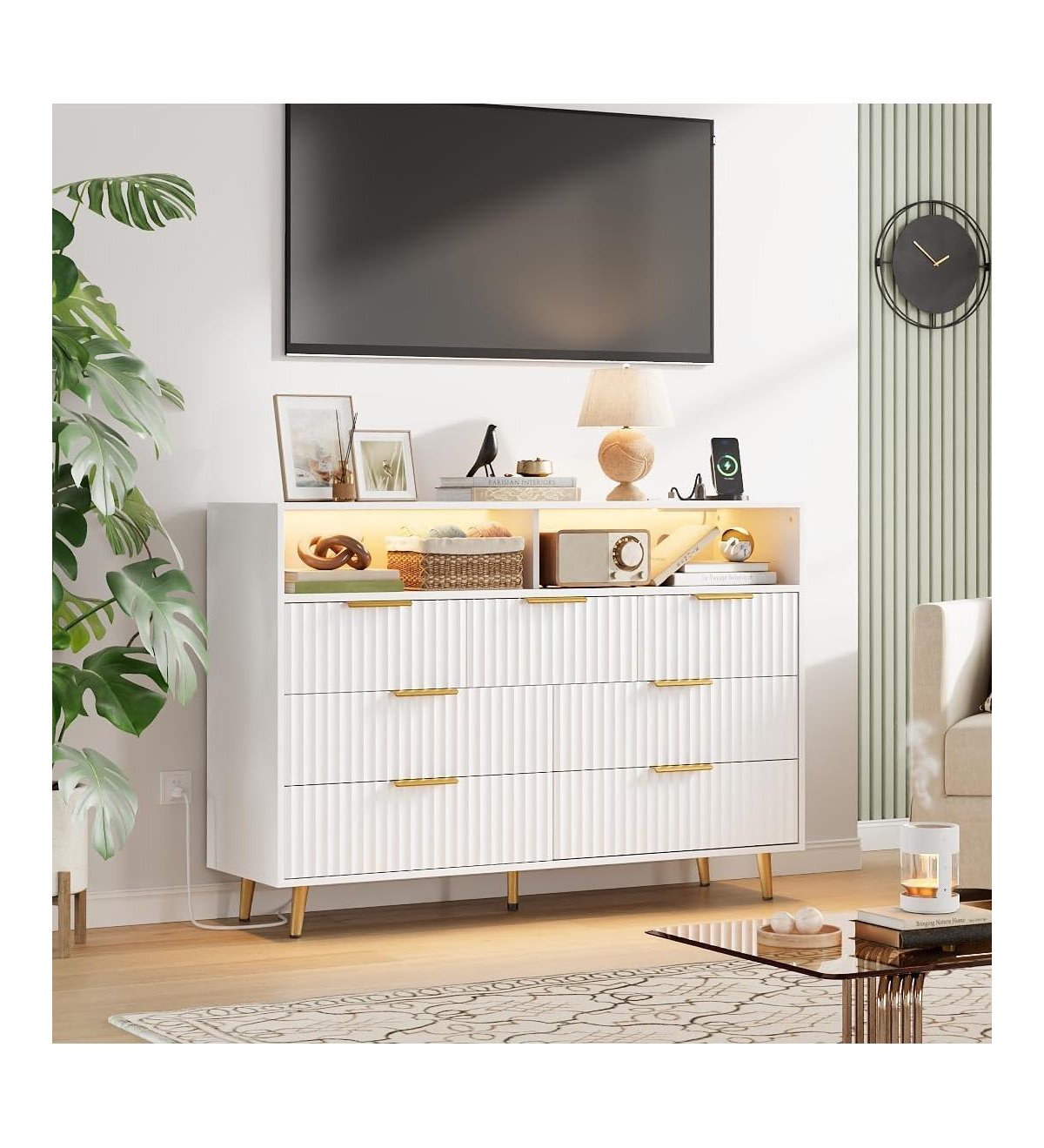 Click here for gaomon 6 Drawers Dresser for Bedroom  47.2 Wide Dr... prices