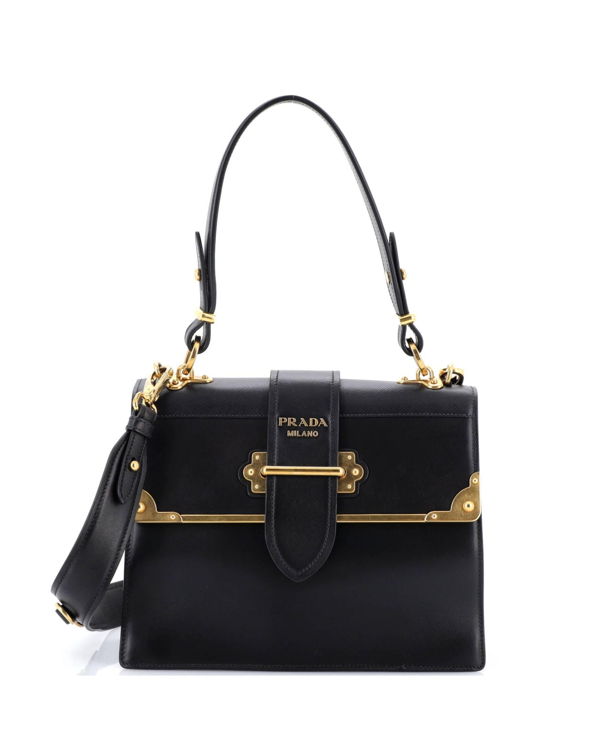 Click here for Pre-Owned Prada Medium Cahier Convertible Shoulder... prices