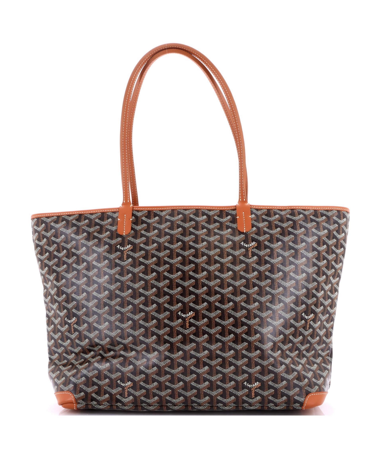 Click here for Pre-Owned Goyard Mm Artois Tote Coated Canvas - Br... prices
