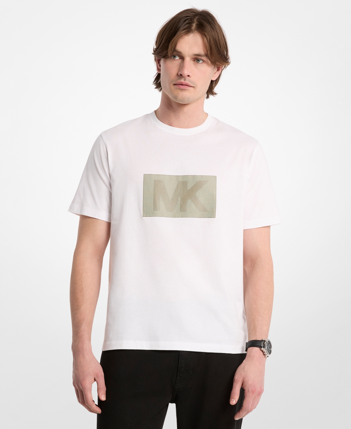 Click here for Michael Kors Mens Graphic Logo Cotton Jersey T-shi... prices