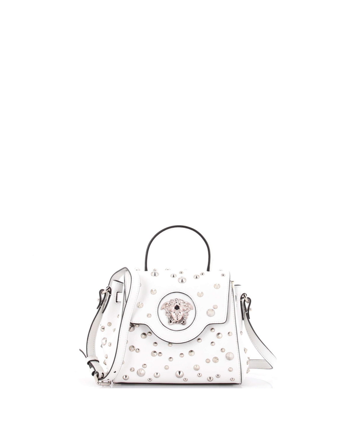 Click here for Pre-Owned Versace Small La Medusa Top Handle Bag S... prices