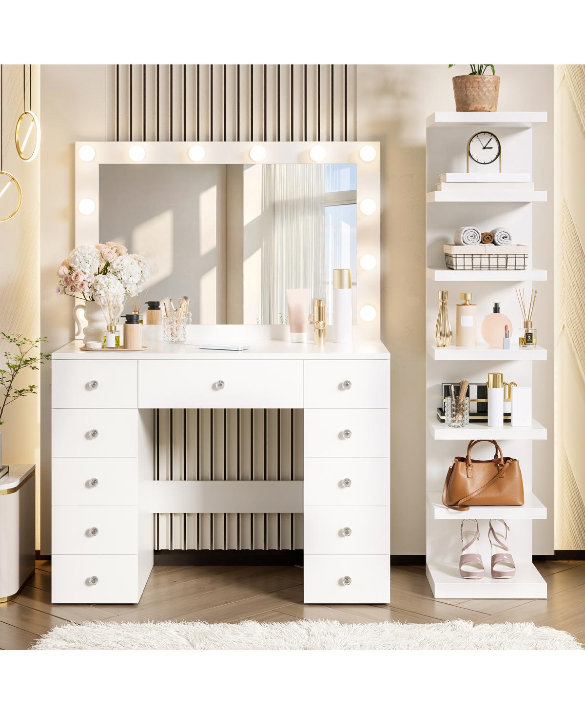 Click here for Streamdale Furniture Vanity Desk with 11 Hollywood... prices