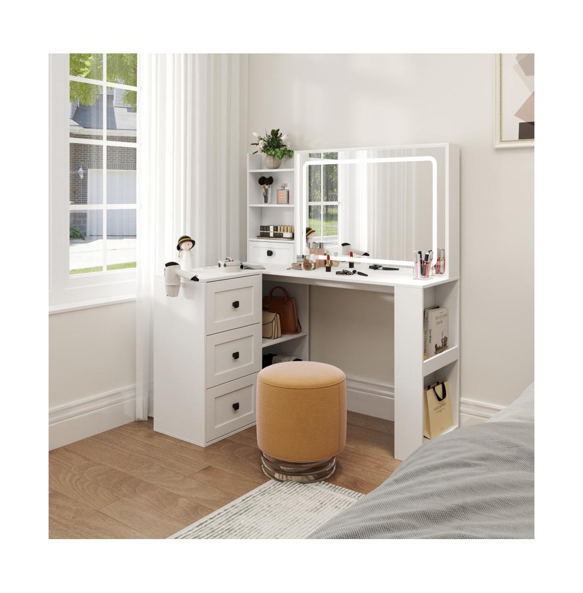 Click here for Rainsken Vanity Desk with Lights Makeup Vanity wit... prices