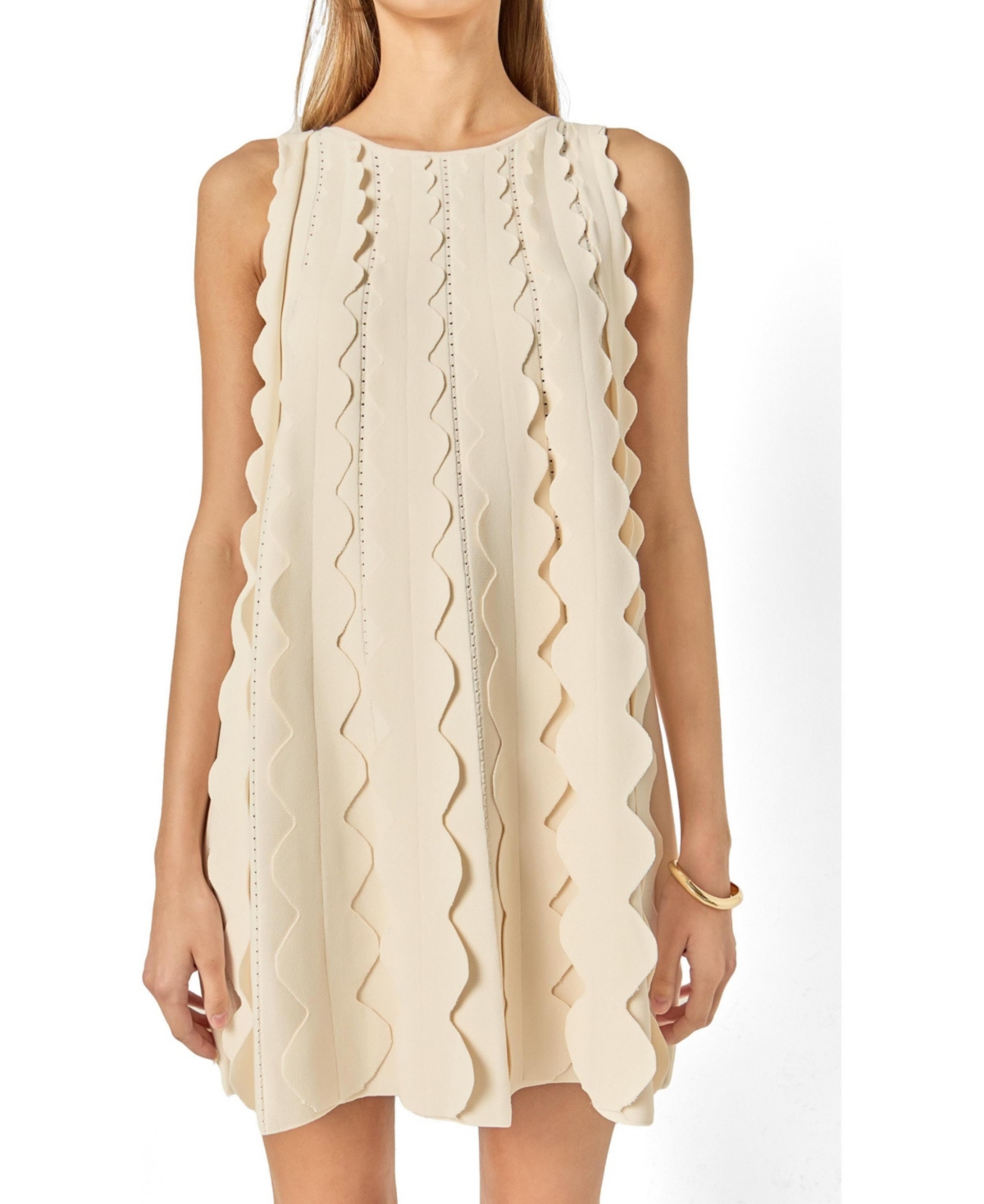 Click here for English Factory Womens Ruffled Edge Detail Mini Dr... prices