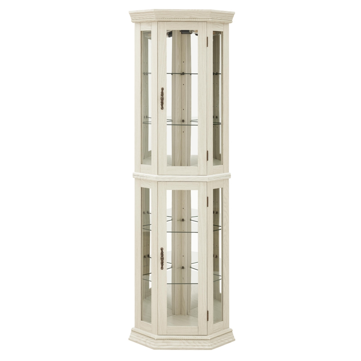Click here for sumyeg Corner Glass Curio Cabinet Led Lit Display... prices