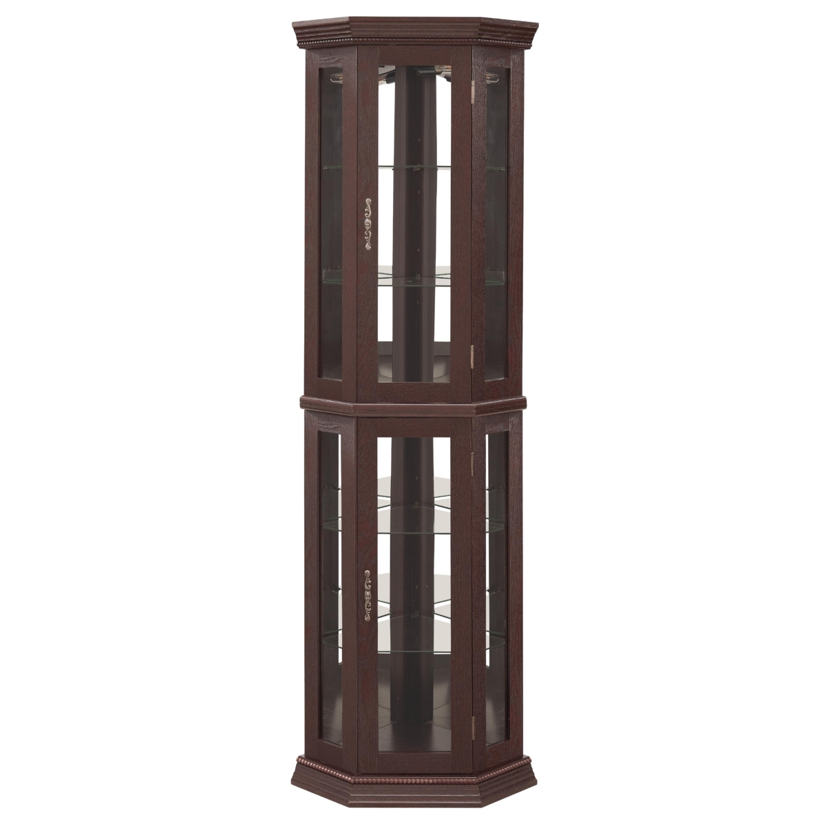 Click here for sumyeg Corner Glass Curio Cabinet Led Lit Display... prices