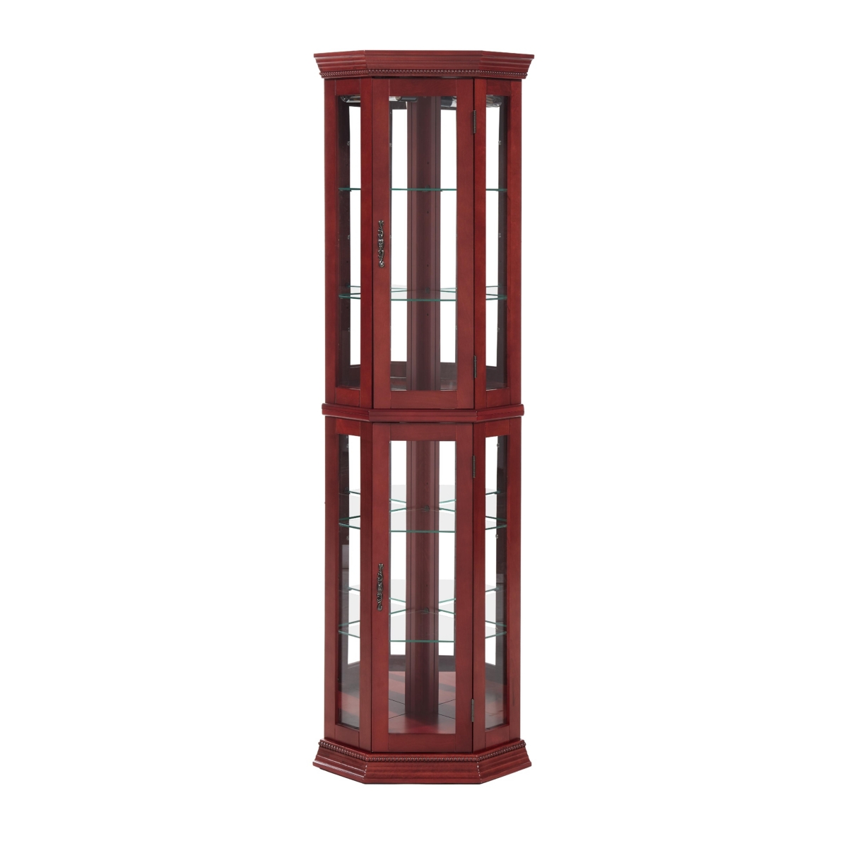 Click here for sumyeg Corner Glass Curio Cabinet Led Lit Display... prices