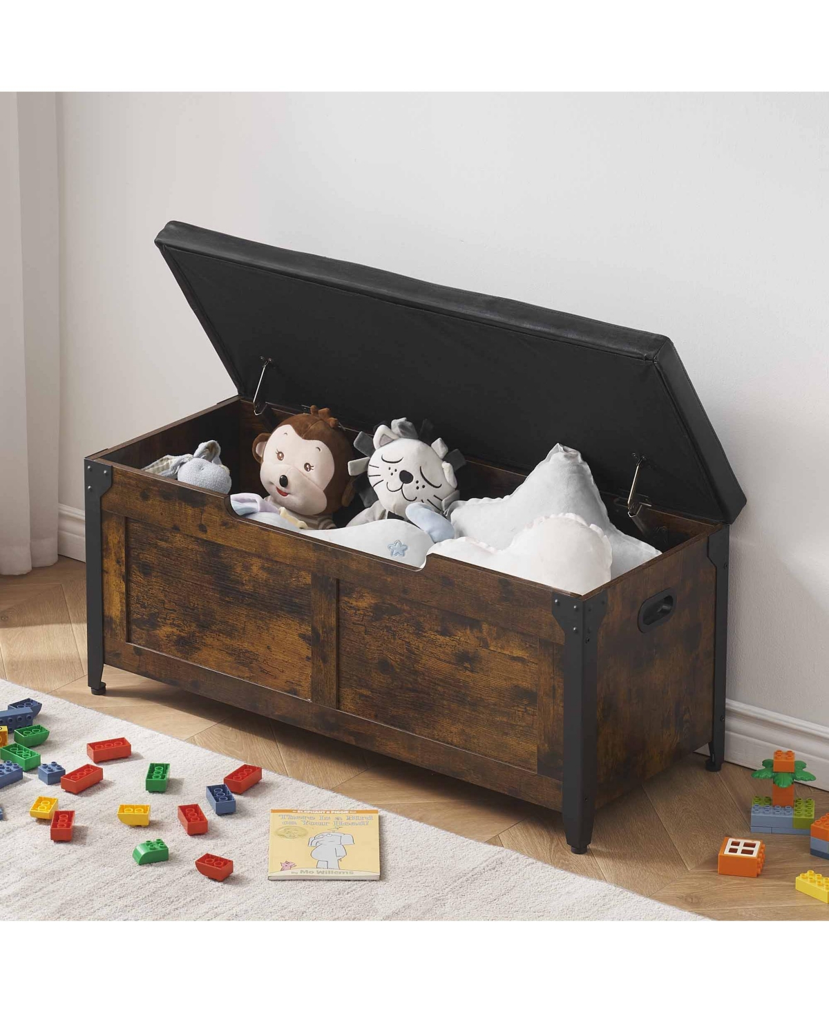 Click here for homfan Wooden Shoe Bench  Wood Storage Chest with... prices