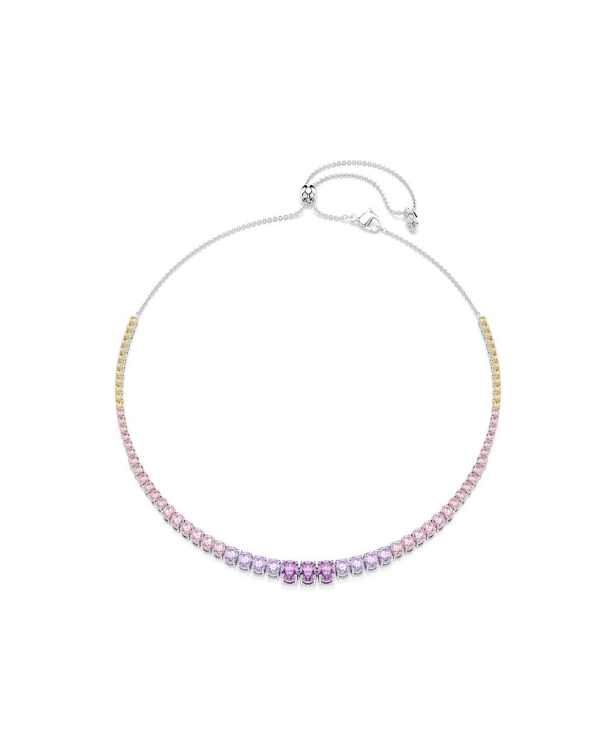 Click here for Swarovski Rhodium-Tone Plated Matrix Necklace - Rh... prices
