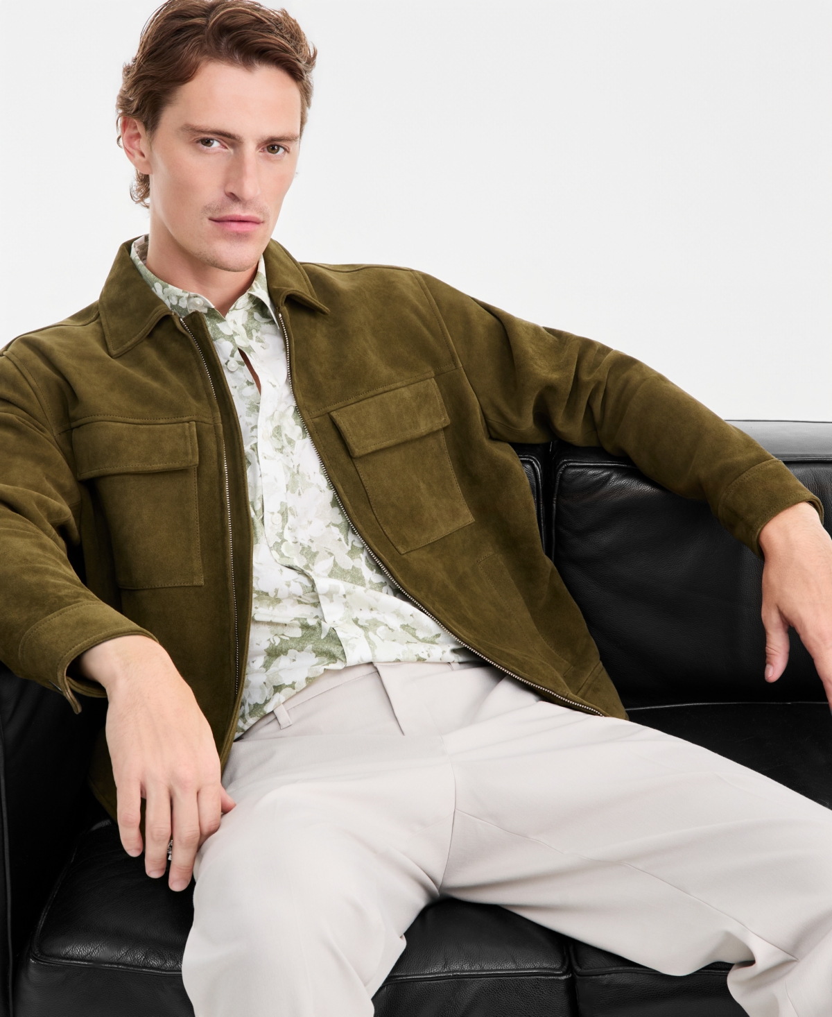 Click here for Alfani Mens Two Pocket Suede Jacket  Macys Exclusi... prices