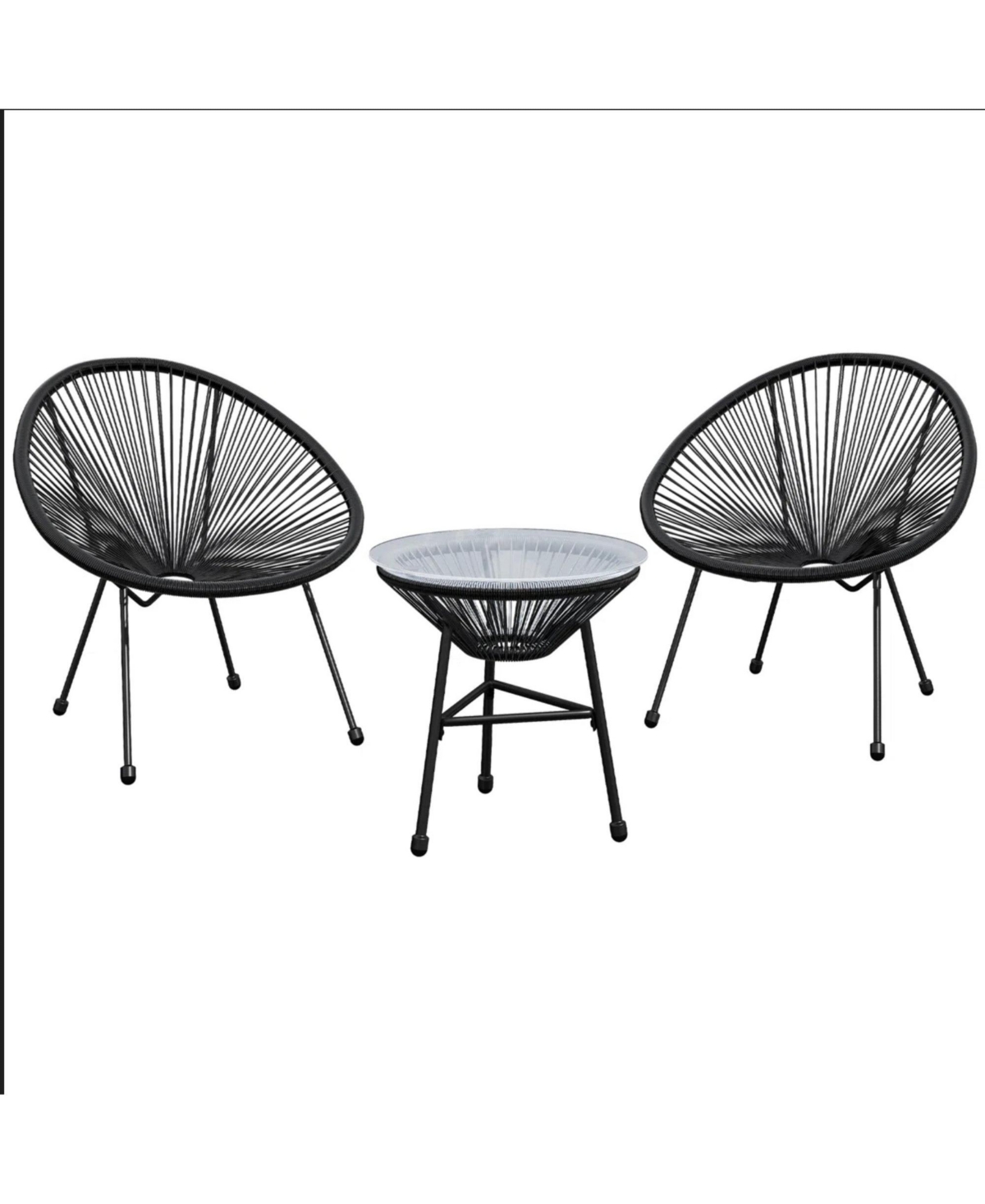Click here for Mondawe Acapulco Patio Bistro Set with Chairs & Gl... prices