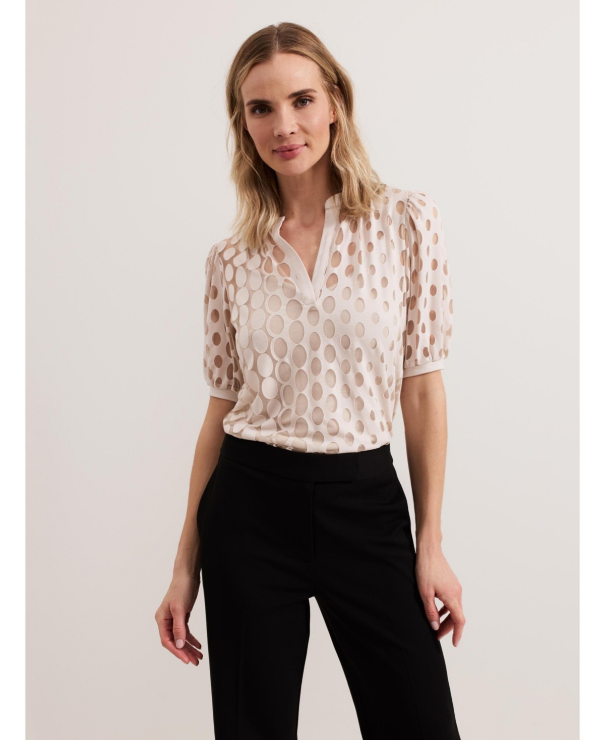 Click here for Phase Eight Womens Cleo Burnout Top - Neutral prices