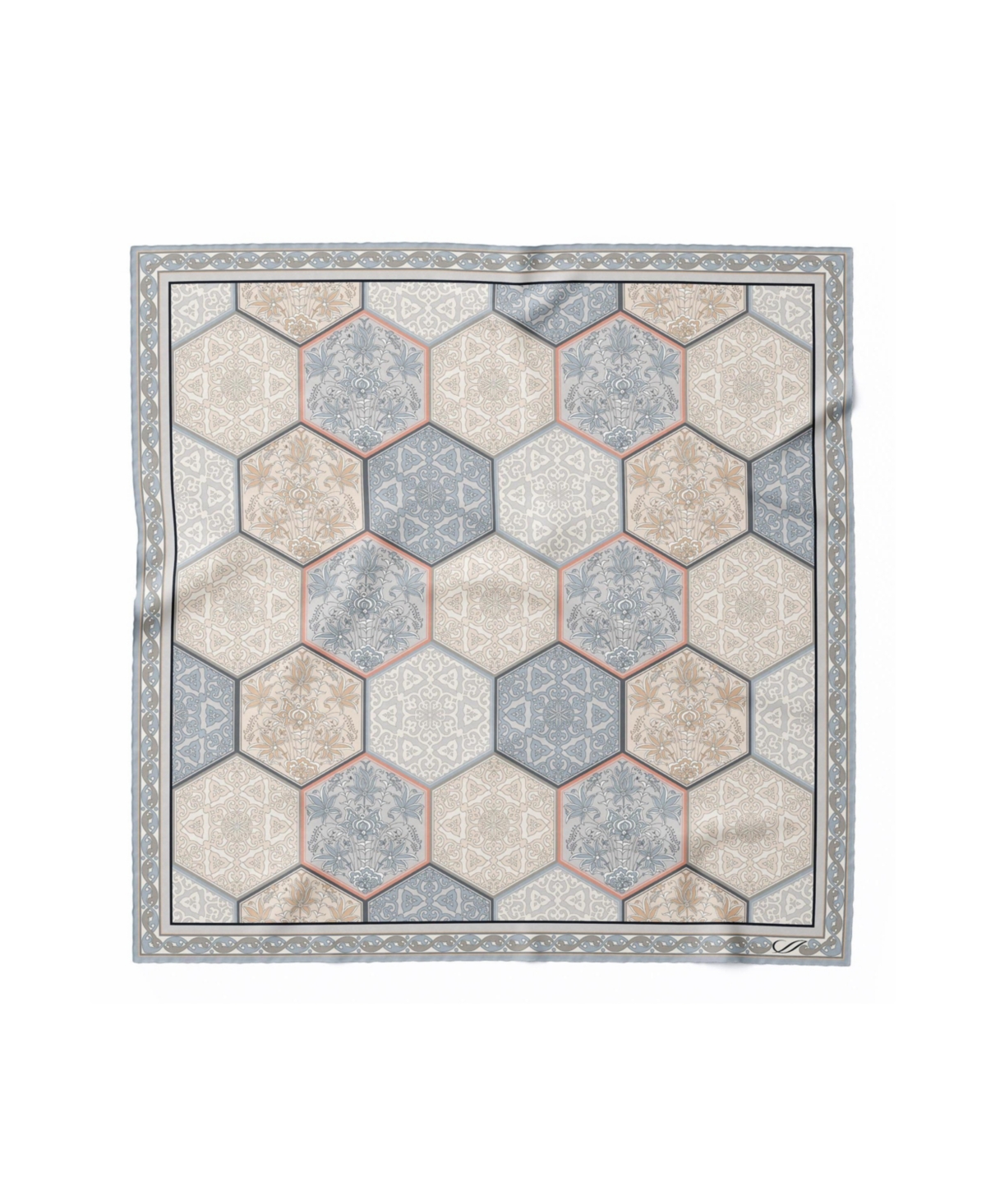 Click here for Elizabetta Mens Dante Silk Pocket Square - Peach a... prices