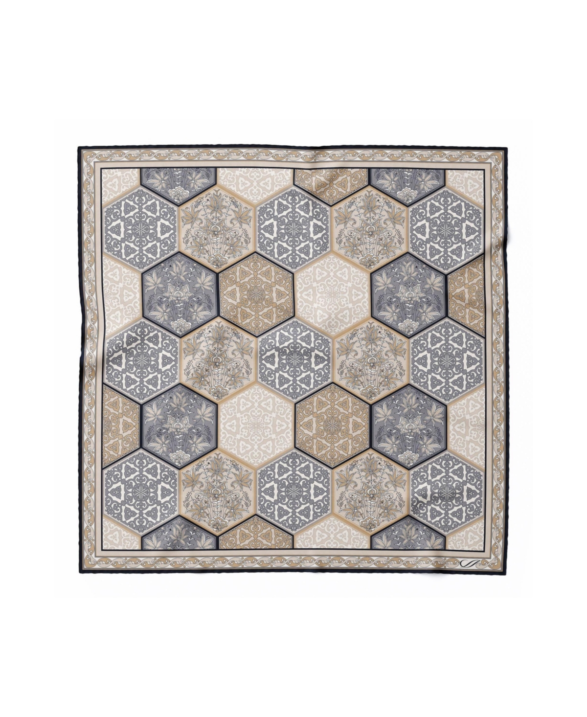 Click here for Elizabetta Mens Dante Silk Pocket Square - Grey prices