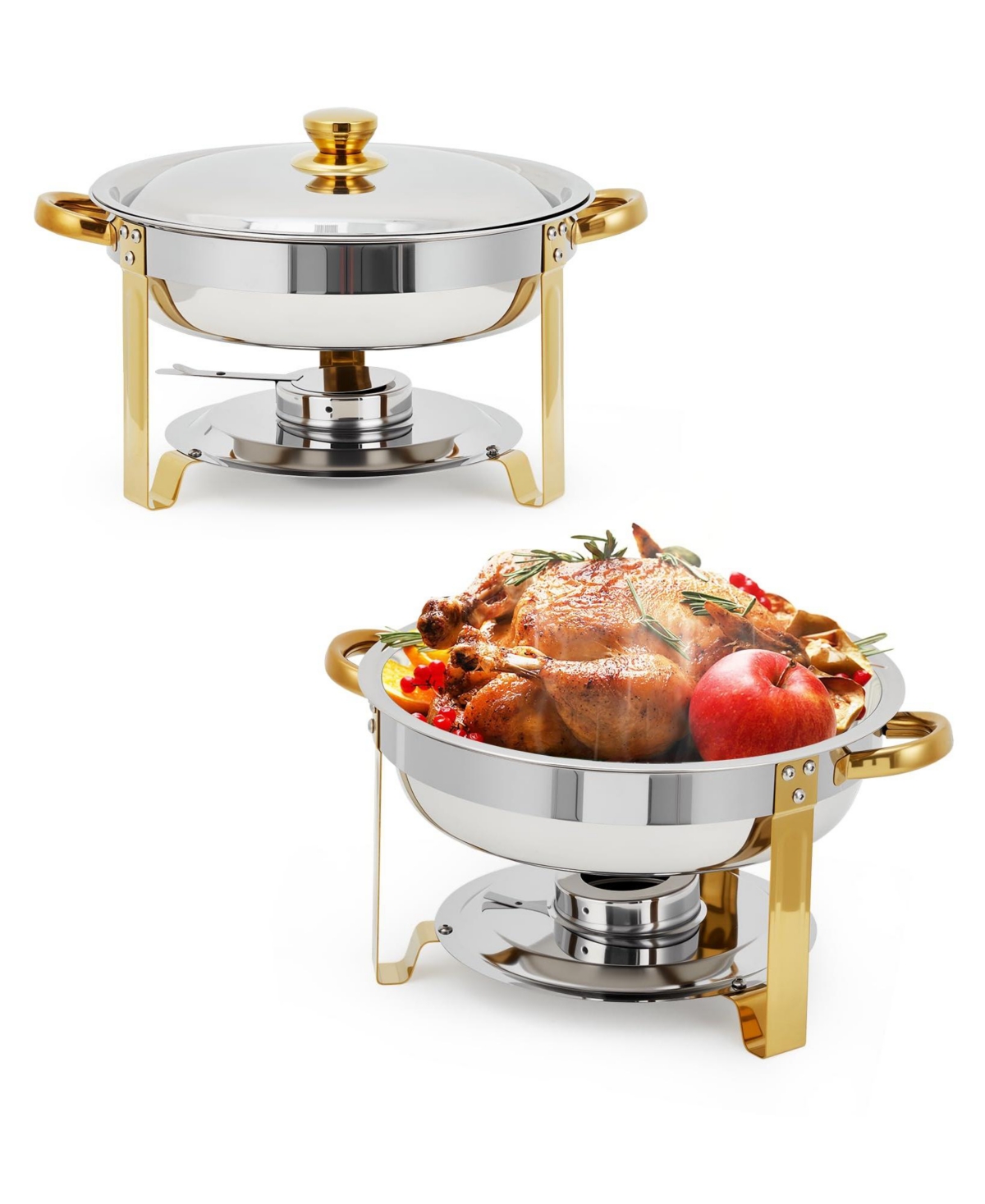 Click here for gaomon 5QT Stainless Steel Chafing Dish Set 2 Piec... prices