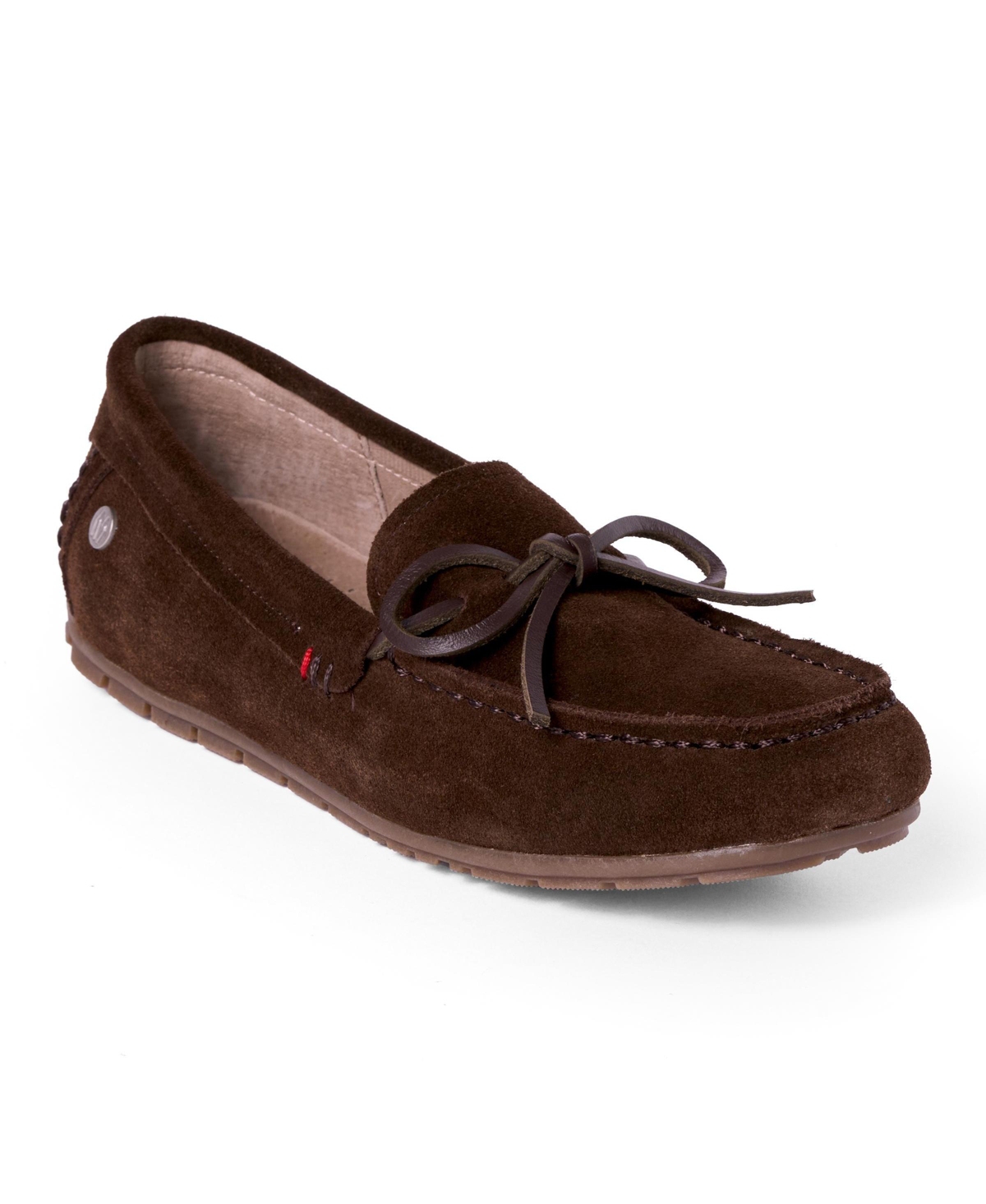 Click here for Minnetonka Womens Suede Loafer Moc - Dark chocolat... prices