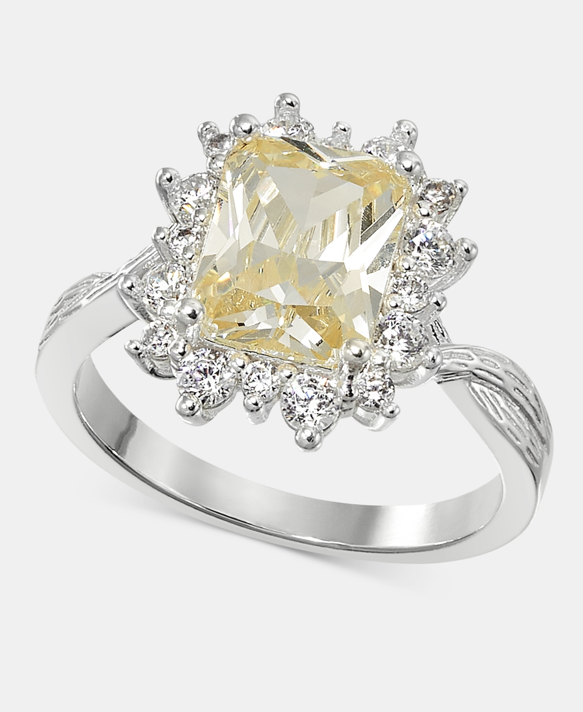 Click here for Charter Club Yellow Cubic Zirconia Emerald Ring  M... prices