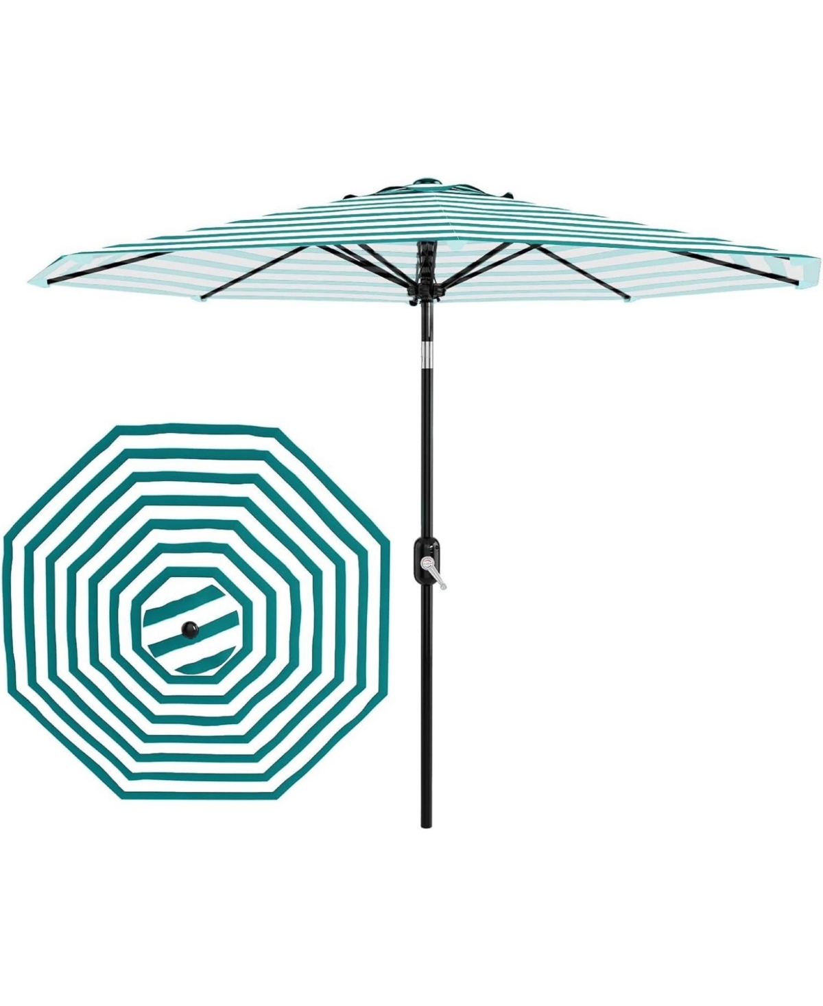 Click here for gaomon Outdoor 9FEET Stripe Outdoor Patio Umbrella... prices