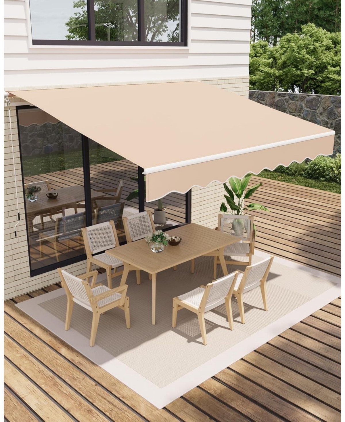 Click here for gaomon 12x10FEET Retractable Waterproof Patio Awni... prices