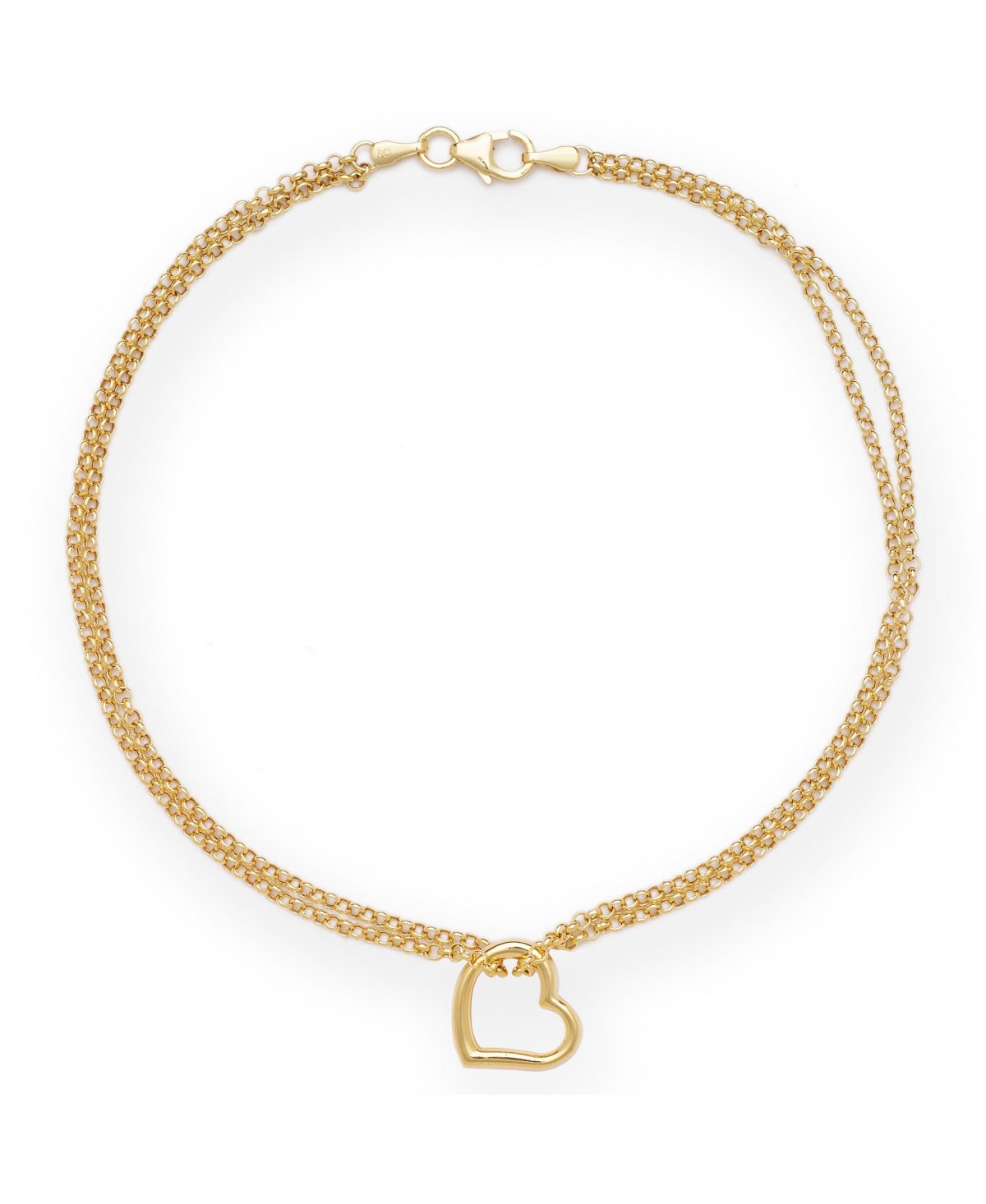 Click here for Curata Jewelry Solid 10K Yellow Gold 10 Inch Doubl... prices