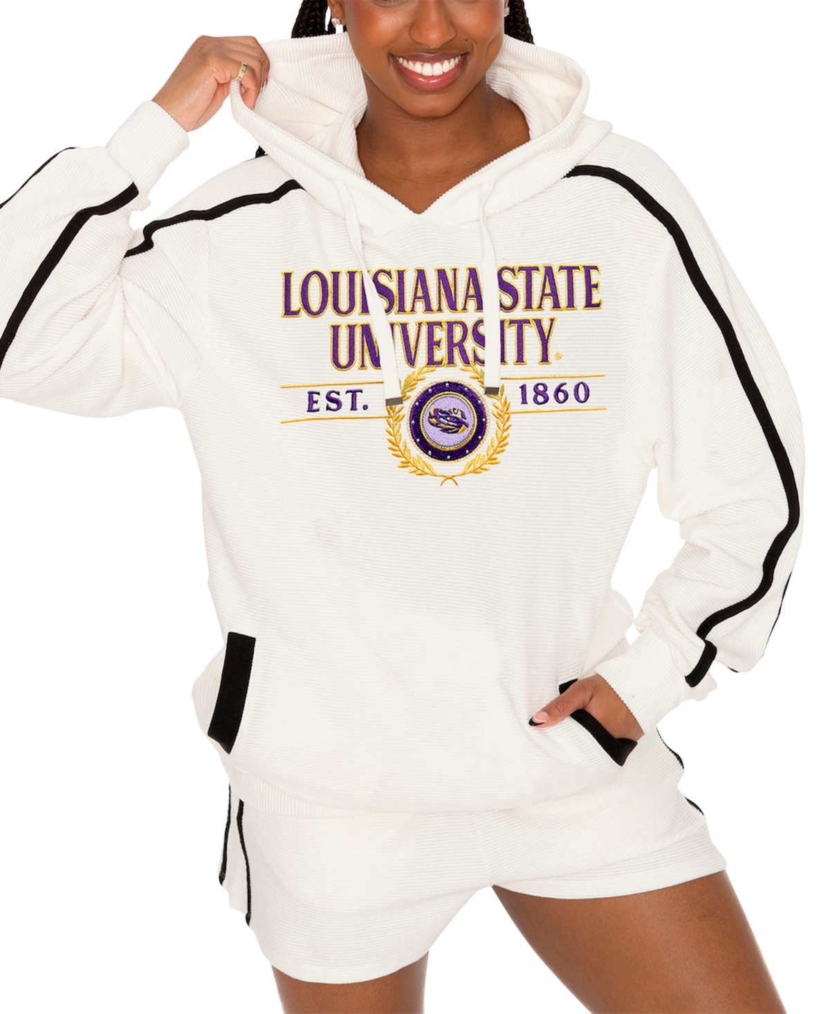 Click here for Gameday Couture Womens Cream Lsu Tigers Down  Set... prices