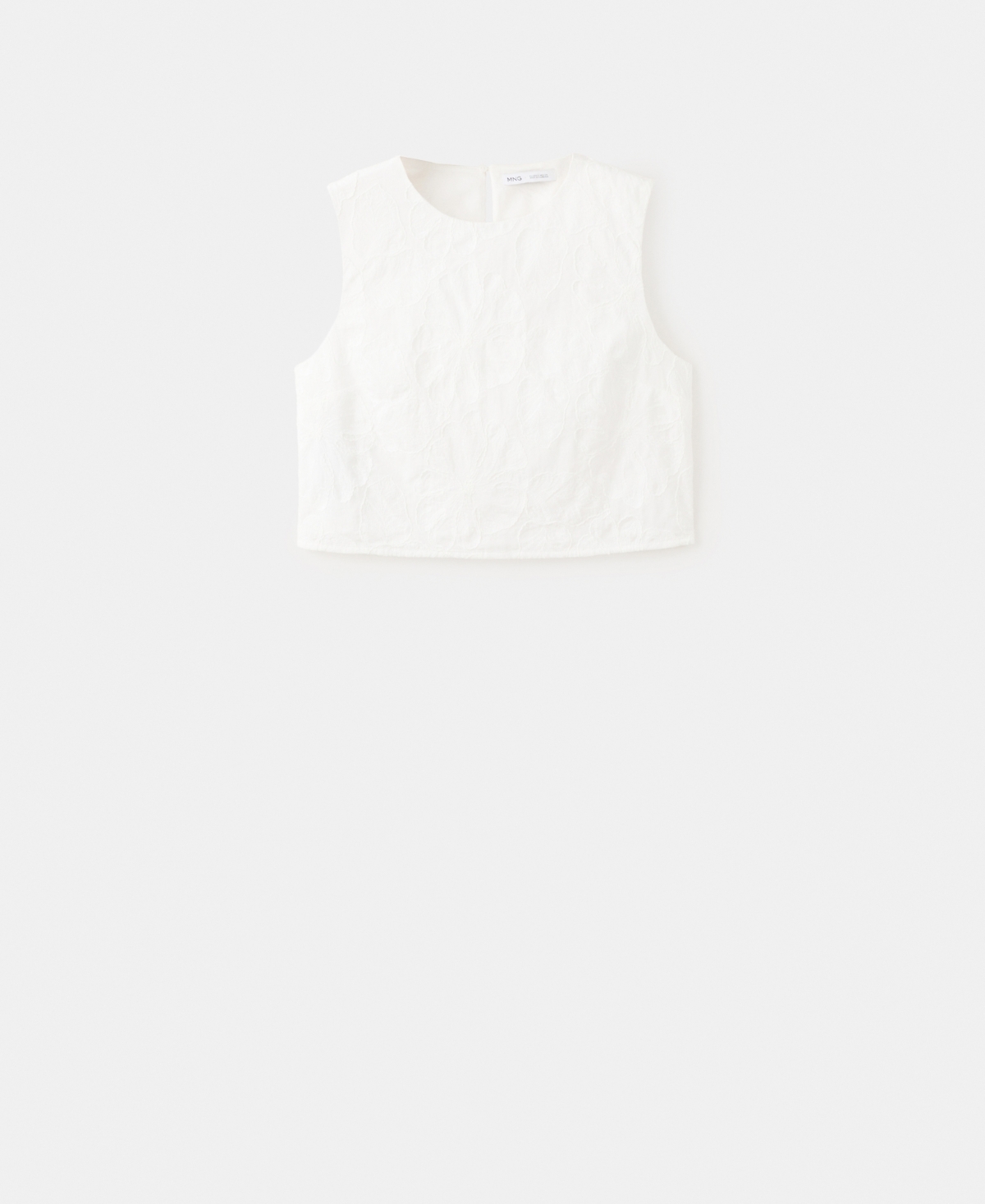 Click here for Mango Womens Floral Embroidered Cotton Top - White prices