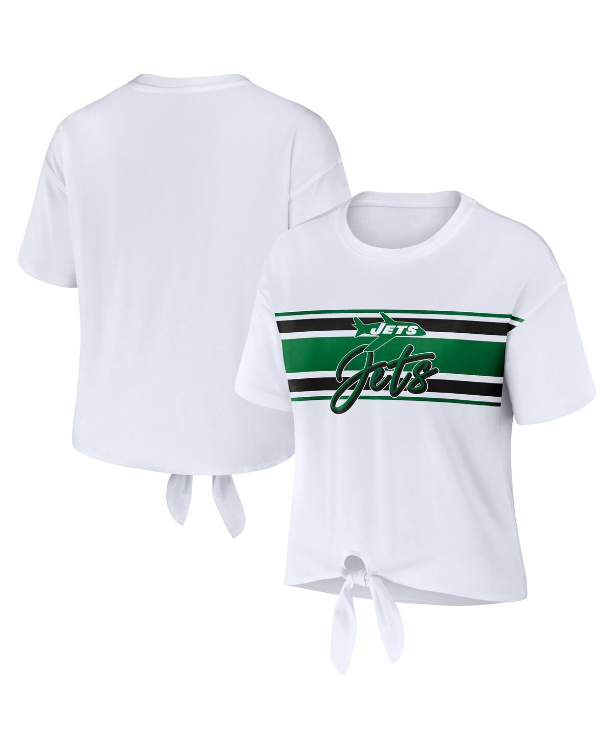 Click here for Wear by Erin Andrews Womens White New York Jets Fr... prices