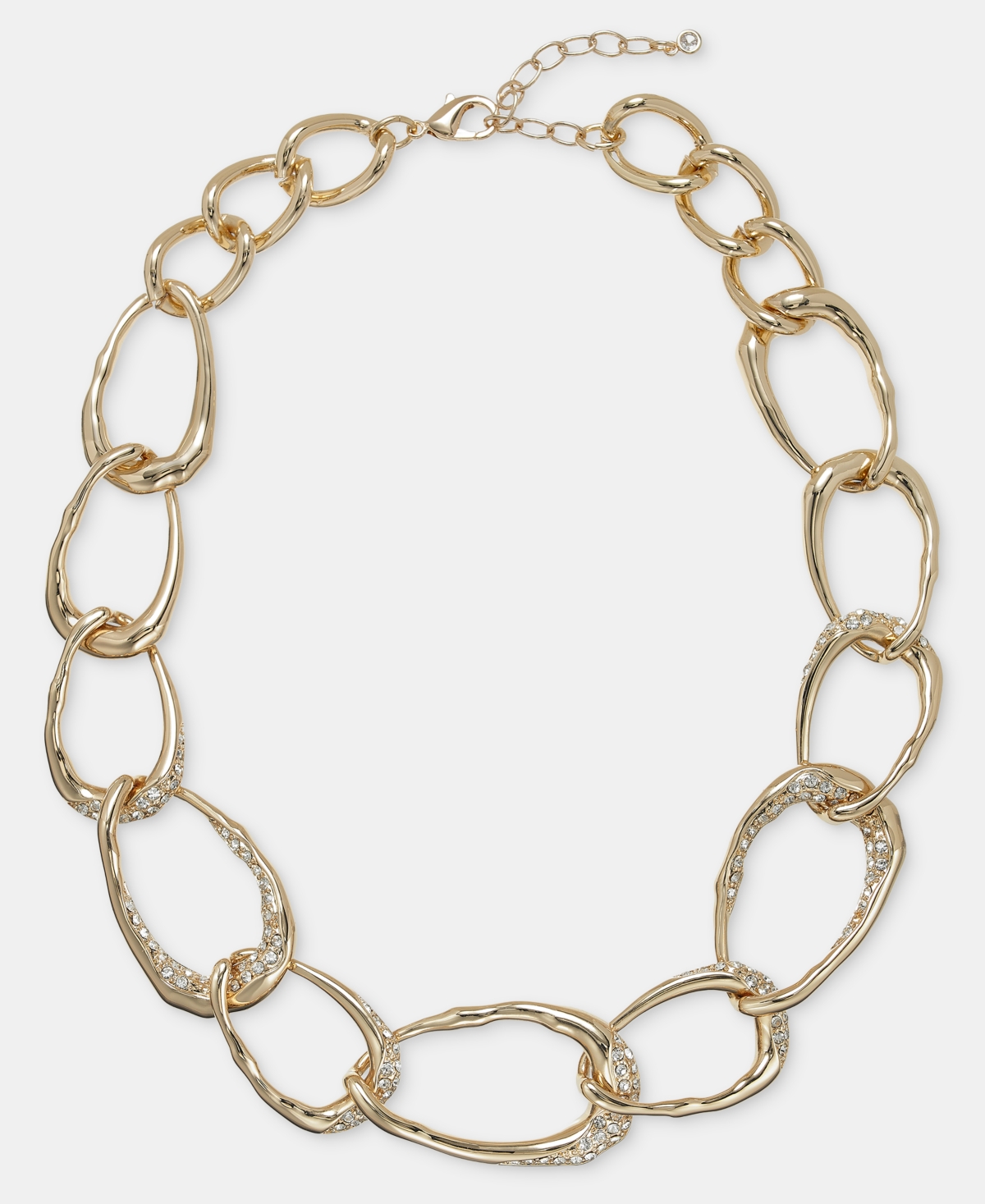 Click here for Style & Co Glass Crystal Chain Collar Necklace  Ma... prices