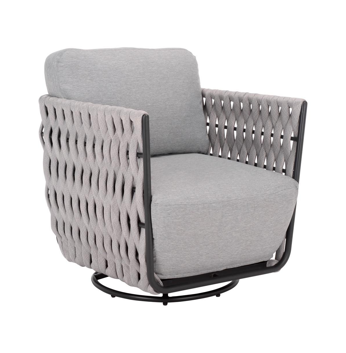 Click here for Augusta Home Nicole Rope Patio Swivel Chair - Grey prices