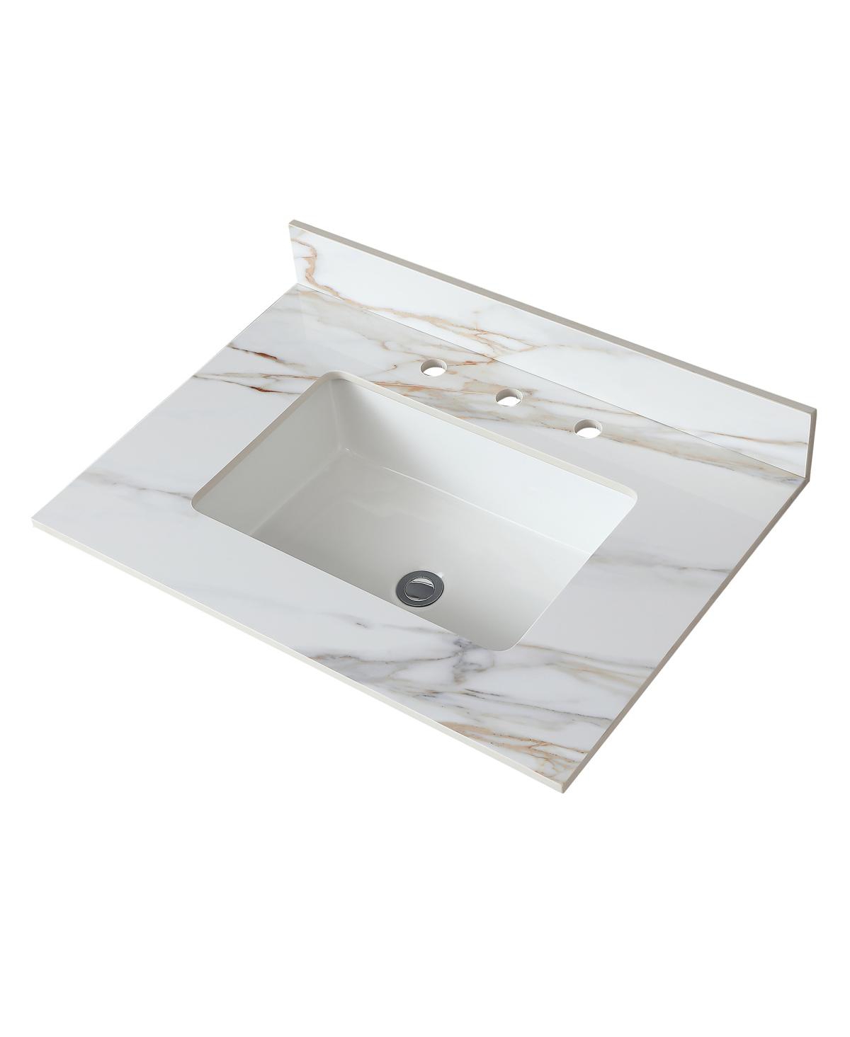 Click here for Sillysis Sintered Stone Bathroom Vanity Top with R... prices