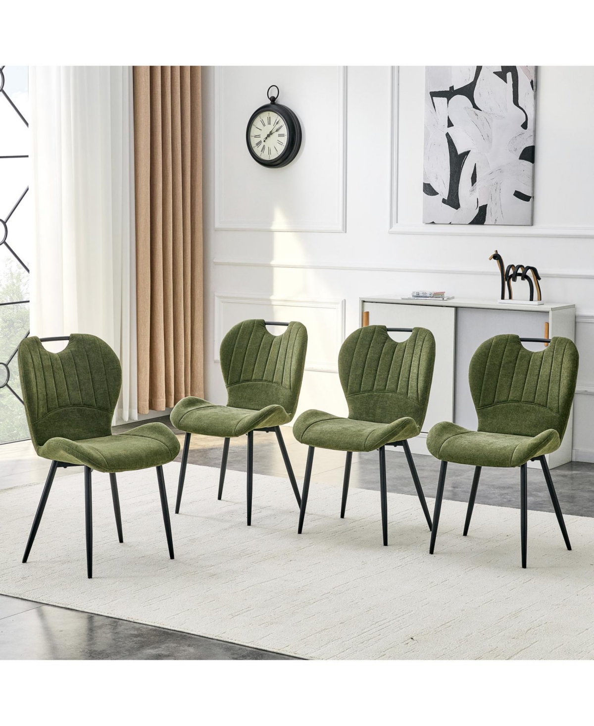 Click here for Rainsken Modern Dining Chairs Set of 4  Pu Dining... prices