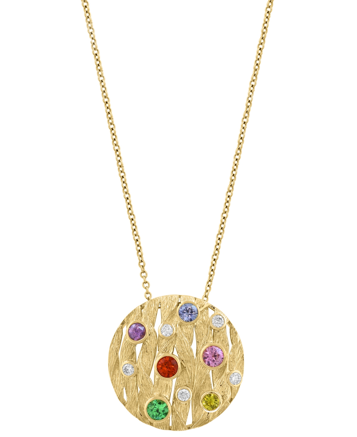 Click here for Effy Collection Multi-Sapphire (7/8 ct. t.w.) & Di... prices